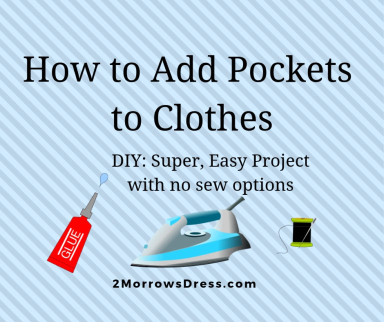 How to Add Pockets to Clothes | DIY Super, Easy Methods with no Sew ...